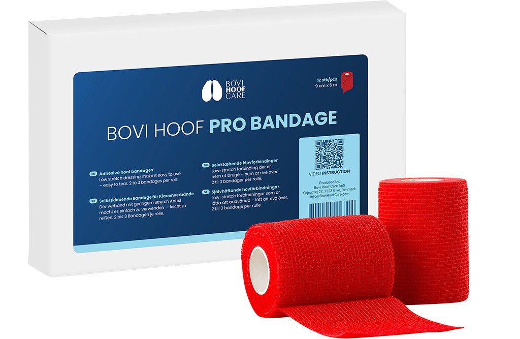 Bovi Hufbandage, 12 Rollen. 6 Meter - rot | P.Lindberg
